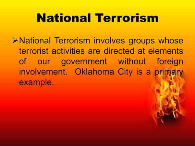 Terrorism | PPTX | Terrorism | Sensitive Topics