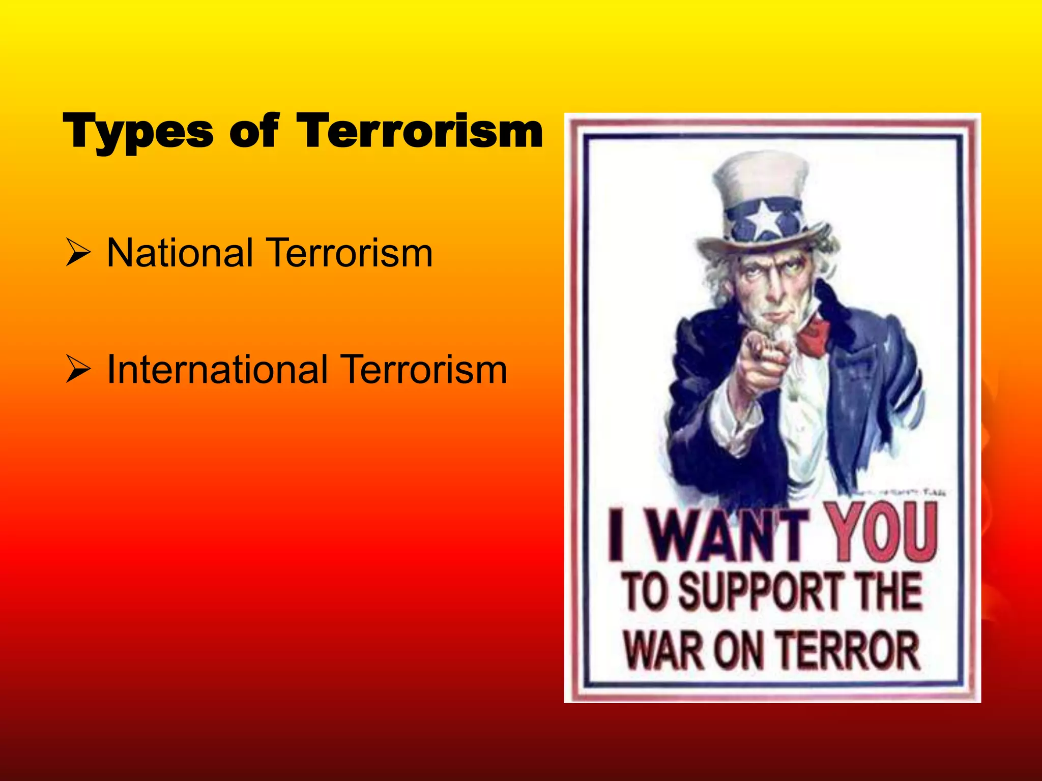 Terrorism Type, Nature, and Prevention | PDF