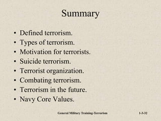 Terrorism | PPT