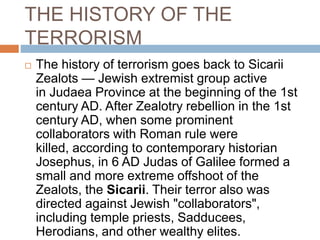 Terrorism | PPTX