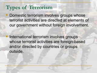 Terrorism | PPT
