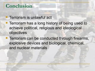 Terrorism | PPT