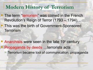 Terrorism | PPT