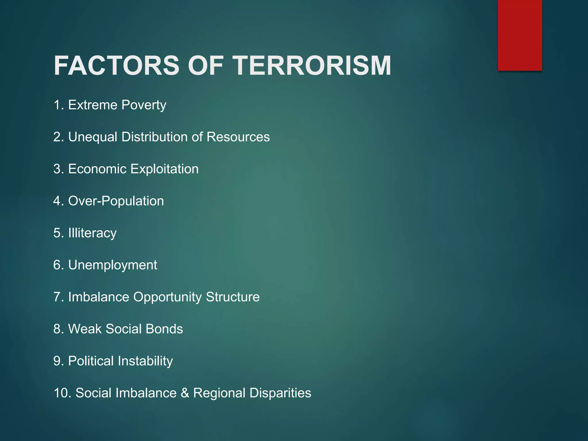 Terrorism | PPTX