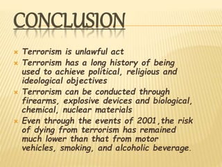Terrorism | PPTX