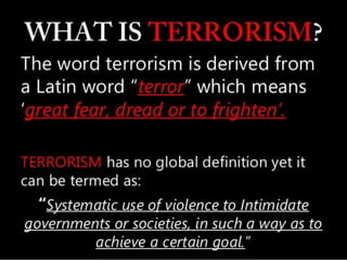 Terrorism | PPTX