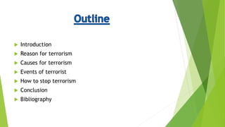 Terrorism | PPTX