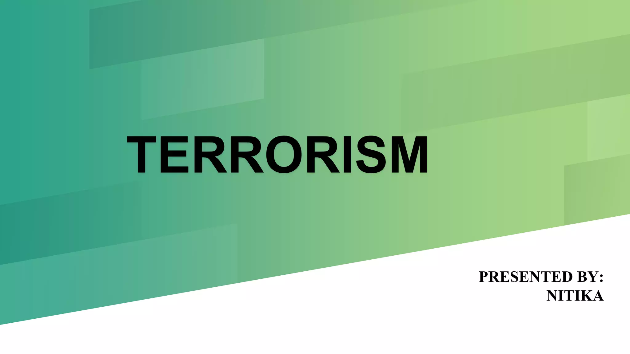 Terrorism | PPTX