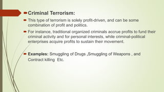 Terrorism | PPTX