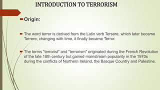 Terrorism | PPTX
