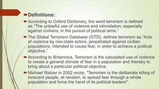 Terrorism | PPTX