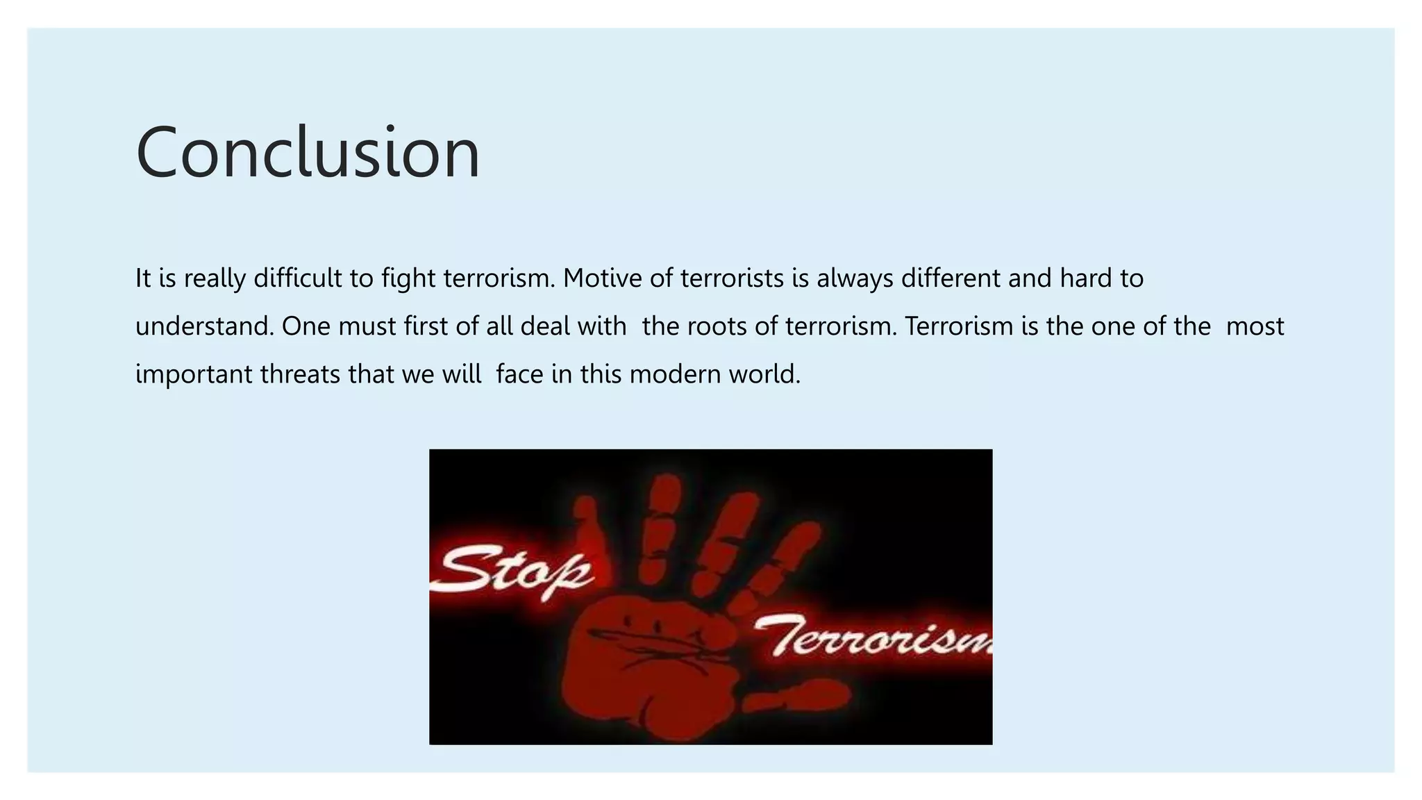 Terrorism | PPTX
