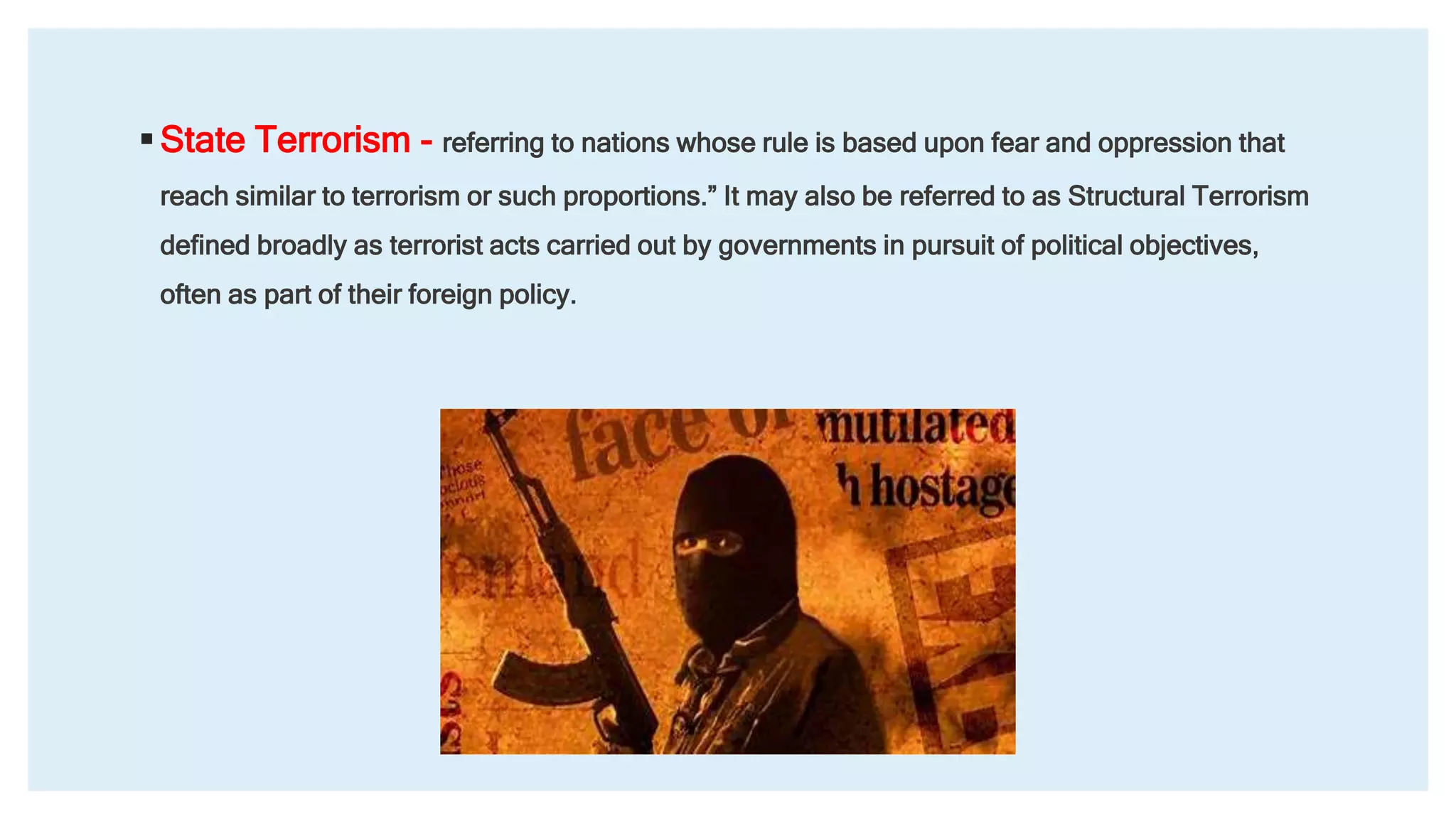 Terrorism | PPTX