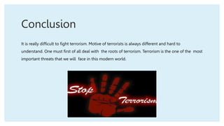 Terrorism | PPTX