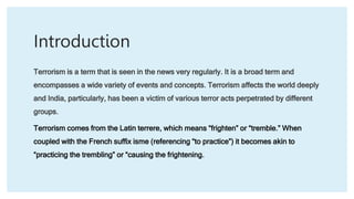 Terrorism | PPTX