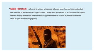 Terrorism | PPTX