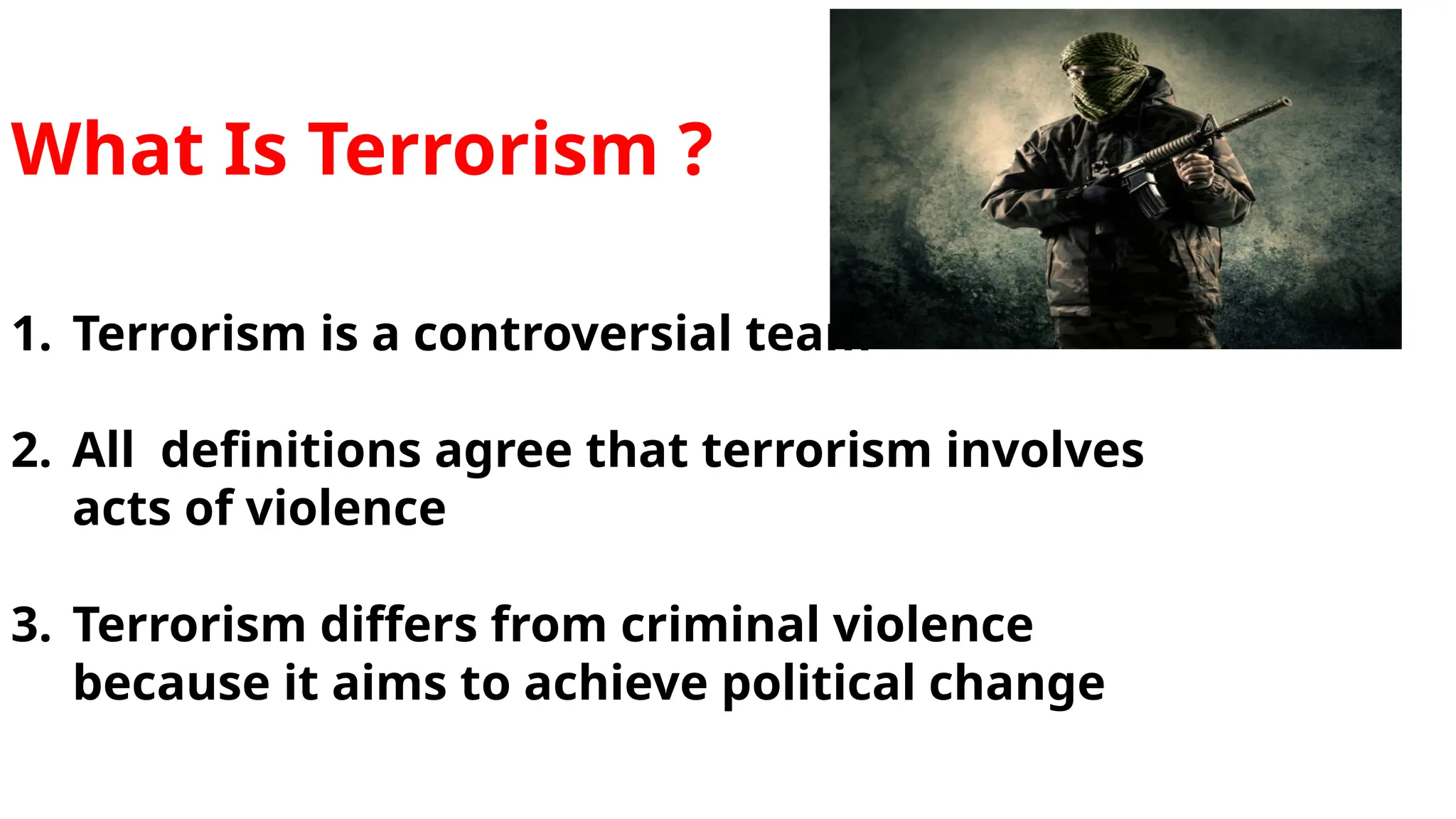 Terrorism.pptx. . . . | PPTX