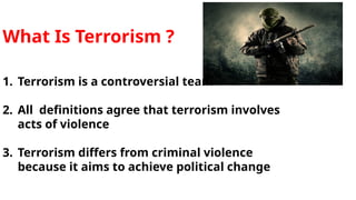 Terrorism.pptx. . . . | PPTX
