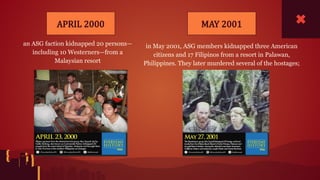 TERRORISM IN THE PHILIPPINES. POWERPOINT | PPTX