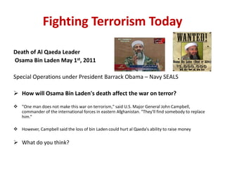 Today's War on Terror | PPT