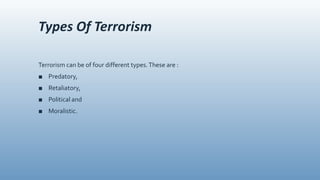 Terrorism and ethics | PPT