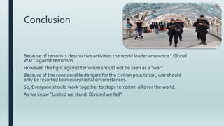 Terrorism and ethics | PPT