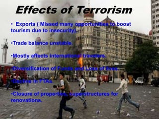 Terrorism and tourism | PPTX