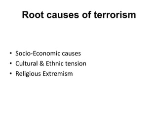 Terrorism by moeez tariq | PPTX | Terrorism | Sensitive Topics
