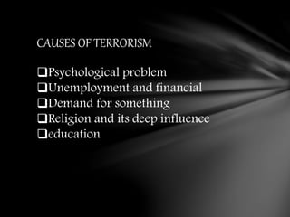Terrorism casteism | PPT