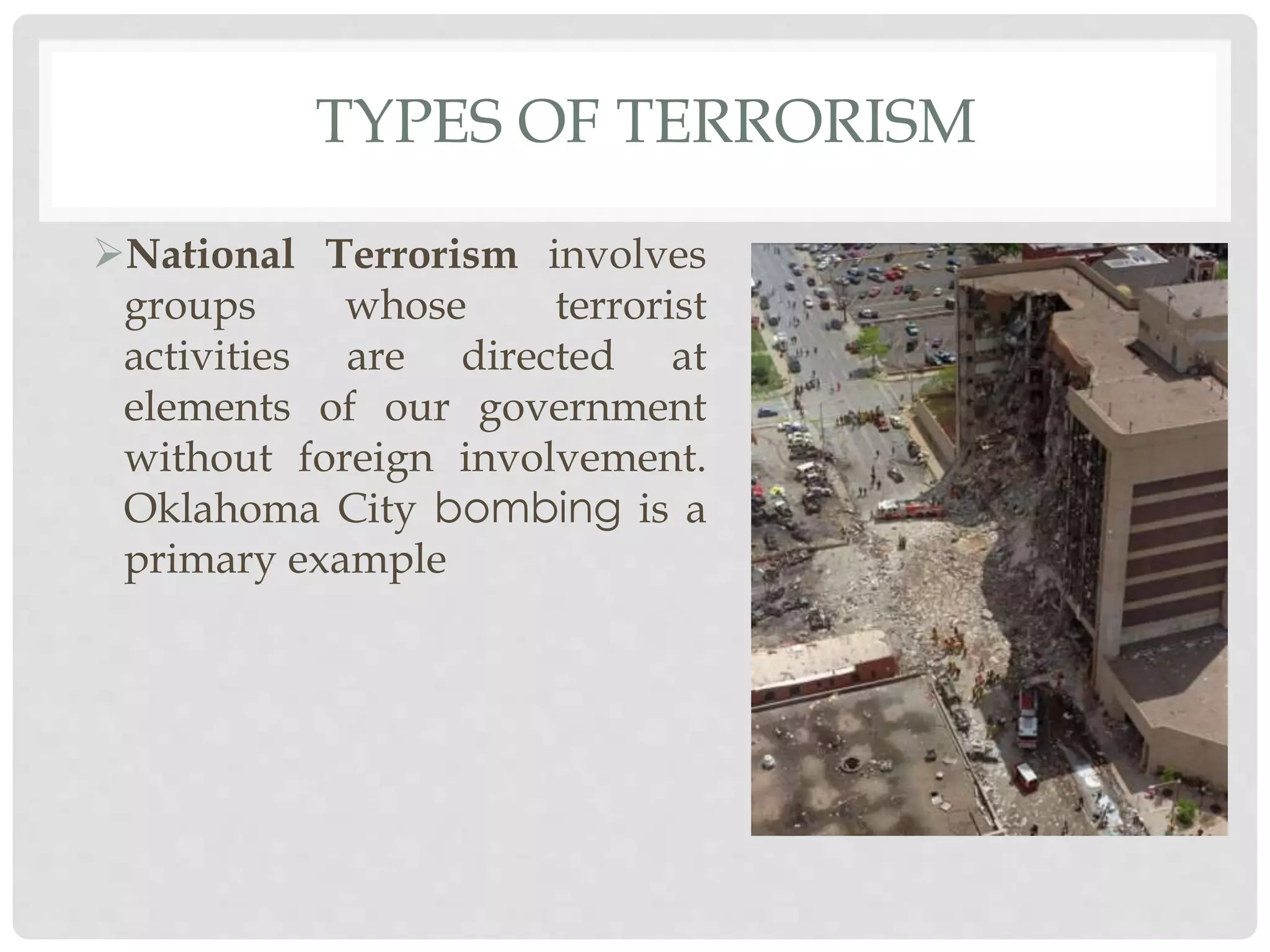 Terrorism causes, effects, and solutions | PPTX