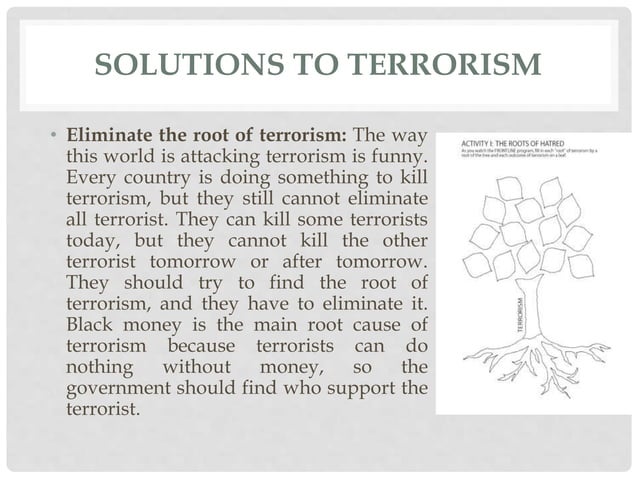 Terrorism causes, effects, and solutions | PPTX