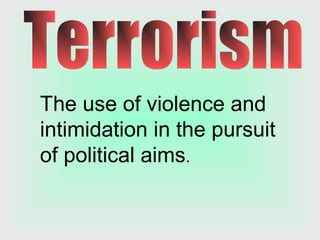 Terrorism effects | PPT