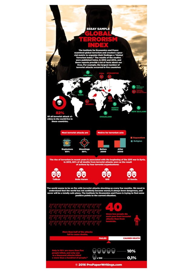 Terrorism Essay Sample Infographic | PDF