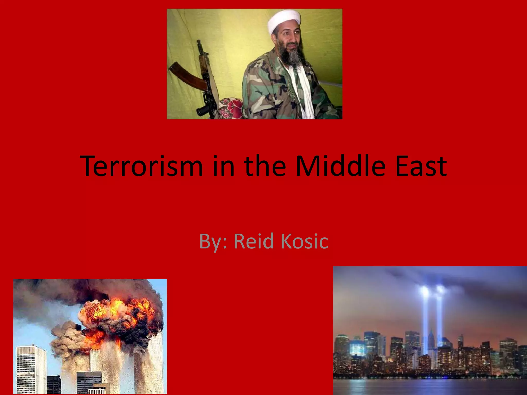 Terrorism in the middle east | PPTX
