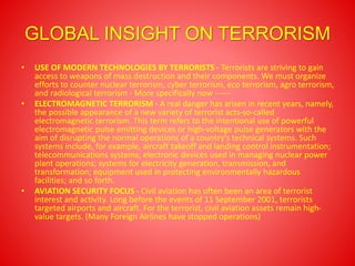 SECCON 2014 - Terrorism Dimensions – Countering the threat of terrorism ...