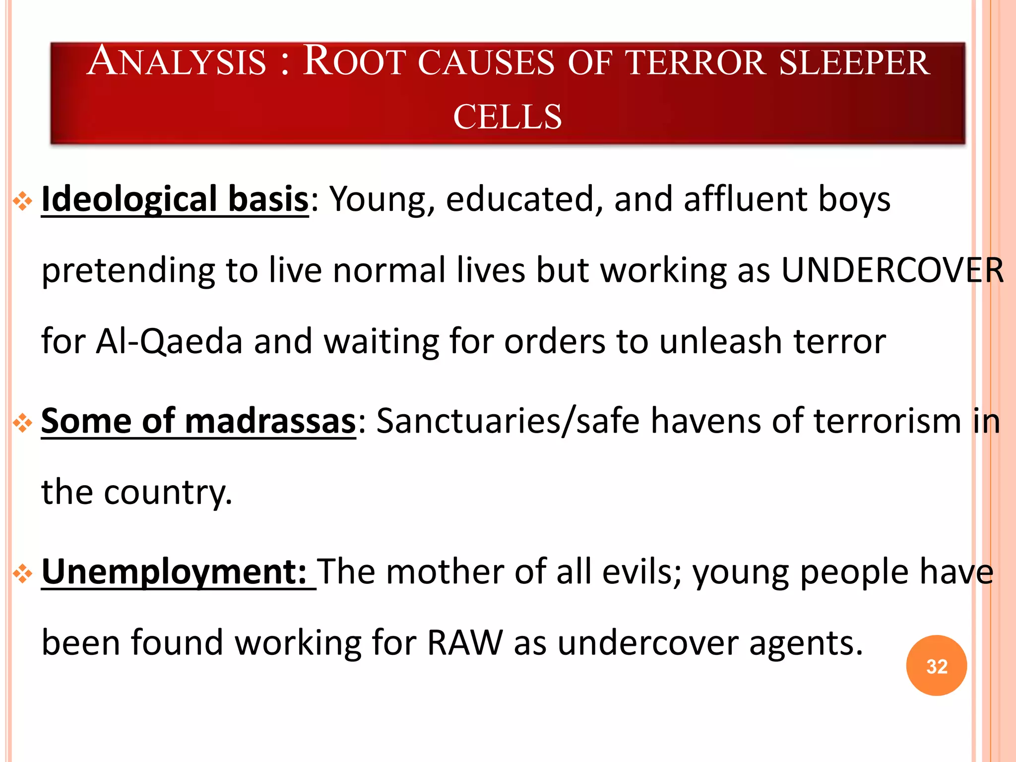 Terror sleeper cells | PPTX