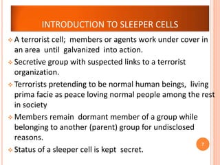 Terror sleeper cells | PPT