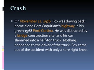 Terry Fox Dennis Kim | PPT