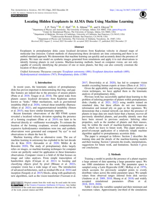 Locating Hidden Exoplanets in ALMA Data Using Machine Learning | PDF