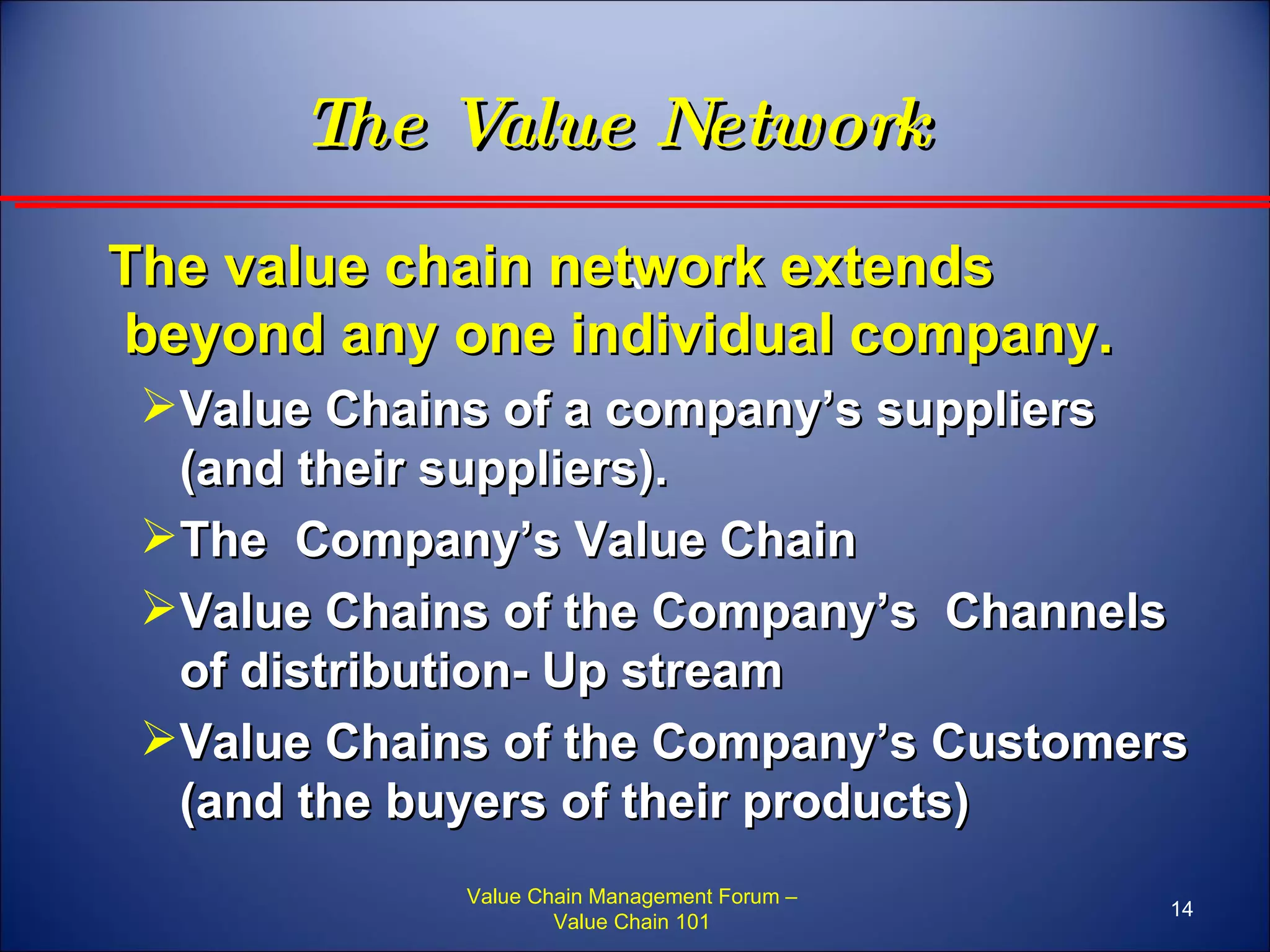 Terry ackerman value chain 101 | PPT