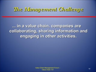 Terry ackerman value chain 101 | PPT