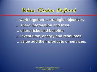 Terry ackerman value chain 101 | PPT