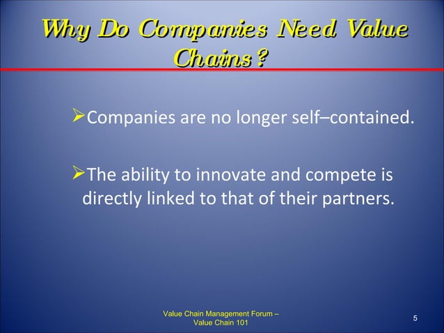 Terry ackerman value chain 101 | PPT