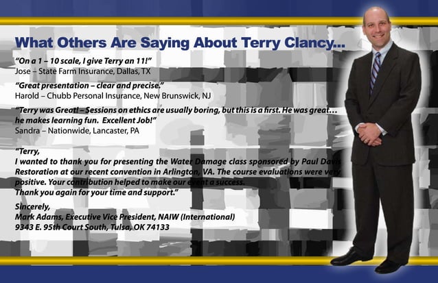 Terry Clancy 8 Page Brochure | PPT