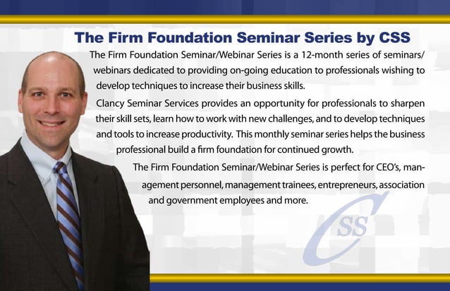 Terry Clancy 8 Page Brochure | PPT