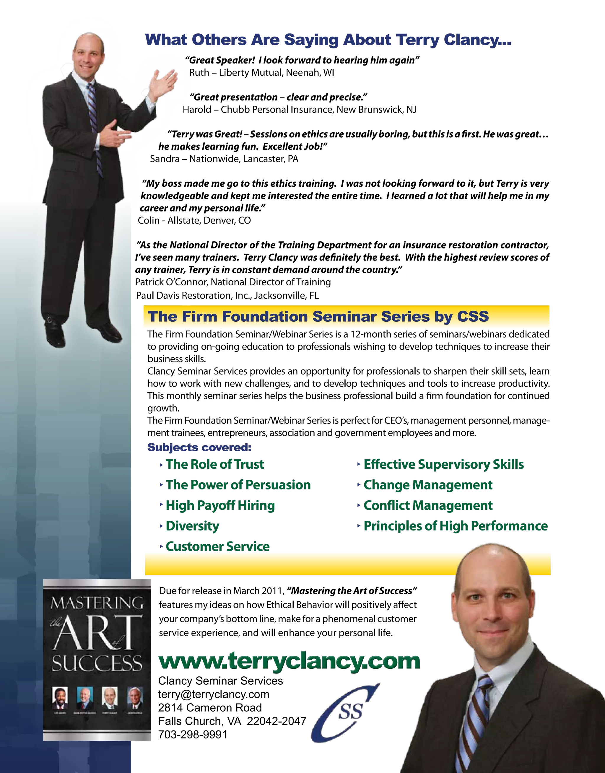 Terry Clancy One Page | PDF