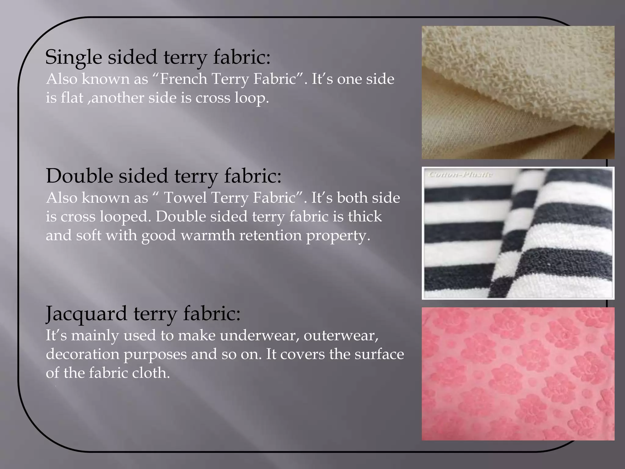Terry fabric | PPTX