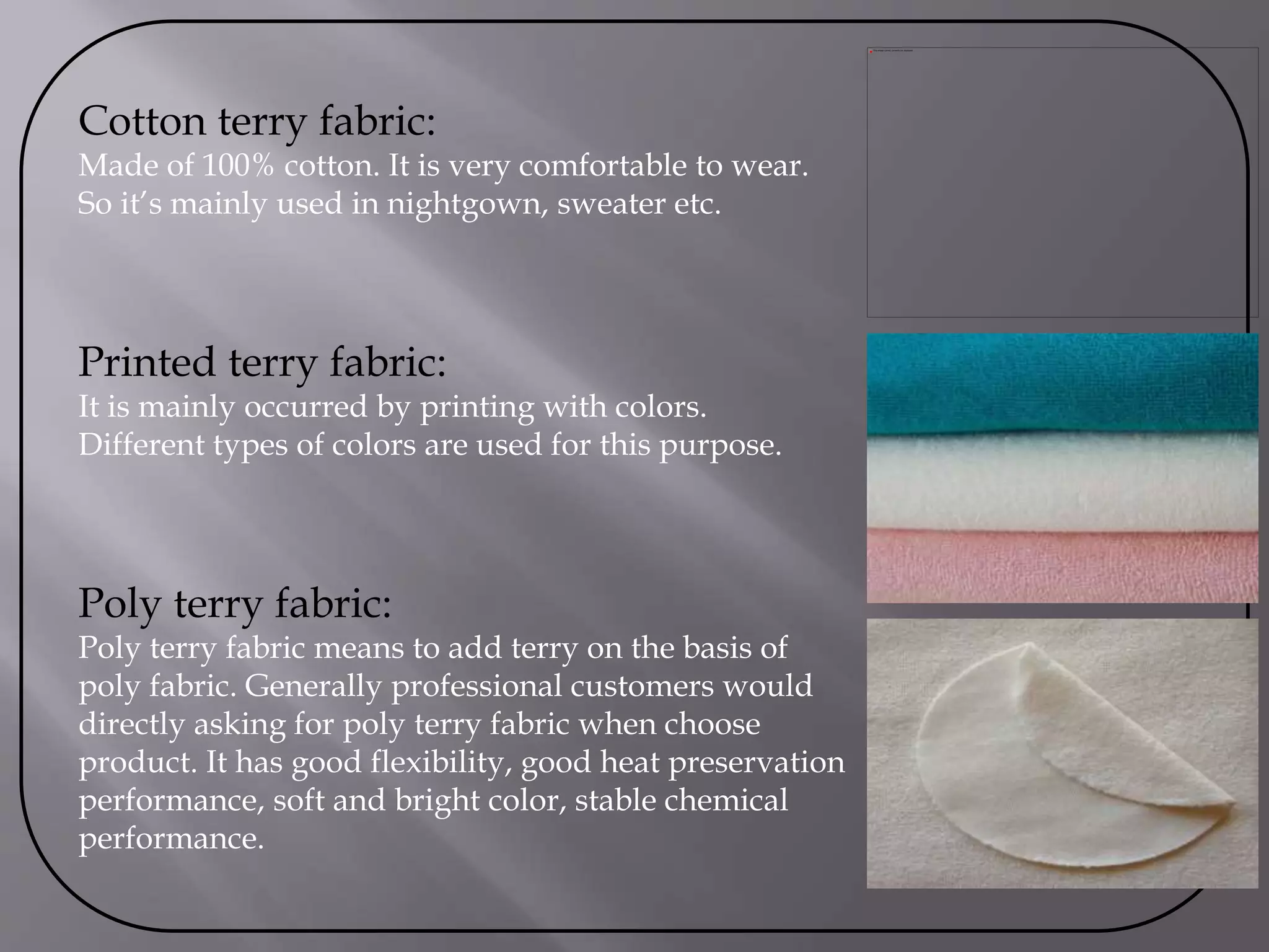 Terry fabric | PPTX