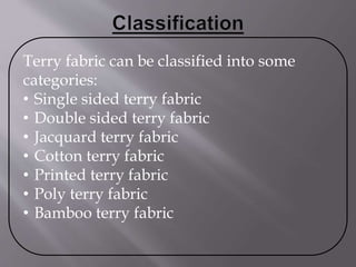 Terry fabric | PPT