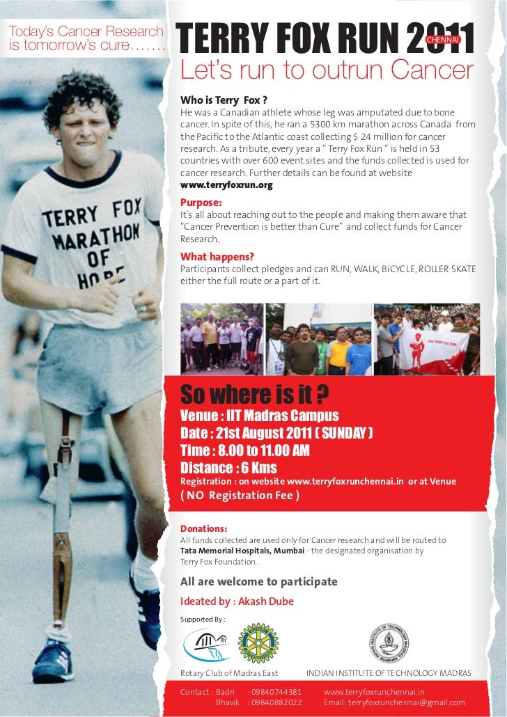 Terry Fox Poster 2011